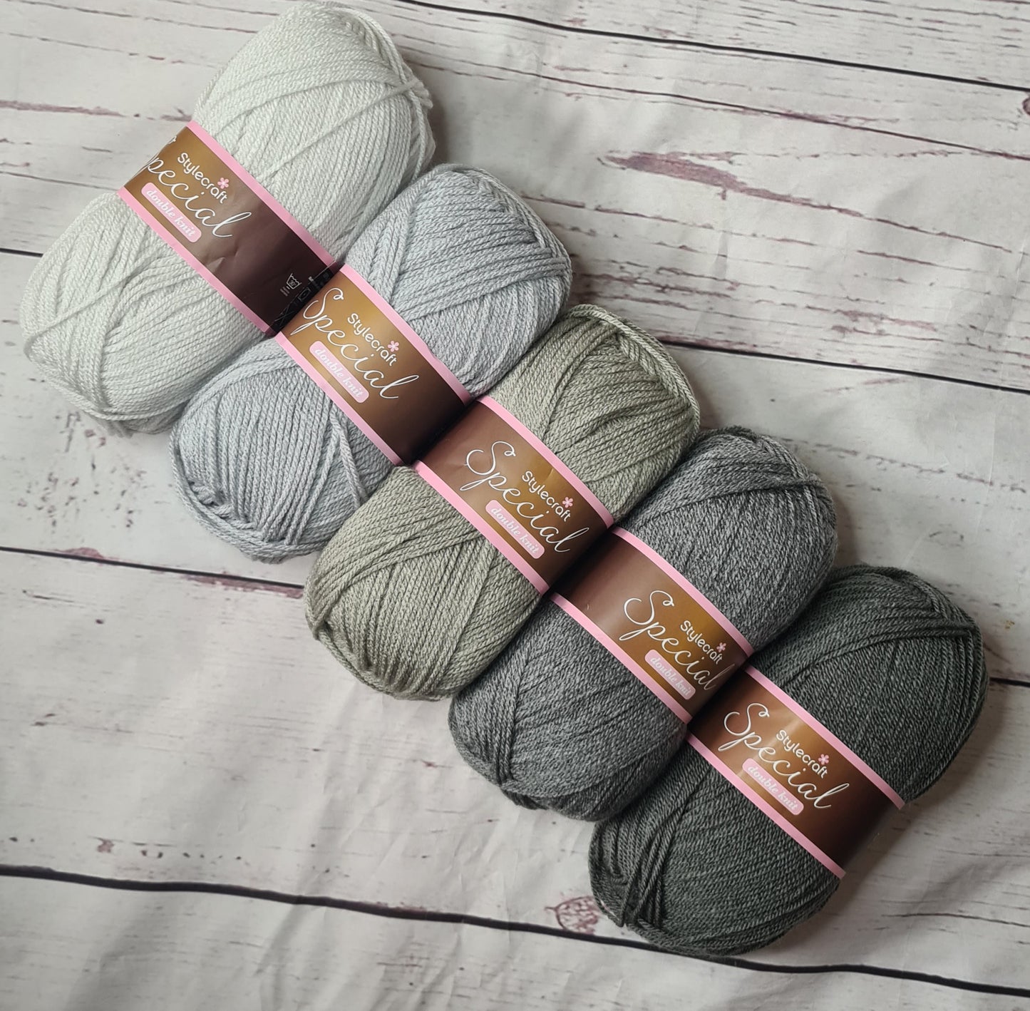 Stylecraft Special DK - Shades of Grey yarn pack| Lincoln Woolpack